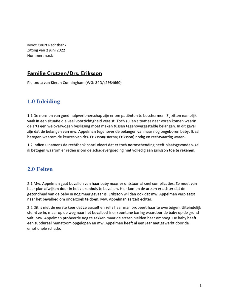 Pleitnota Final | PDF