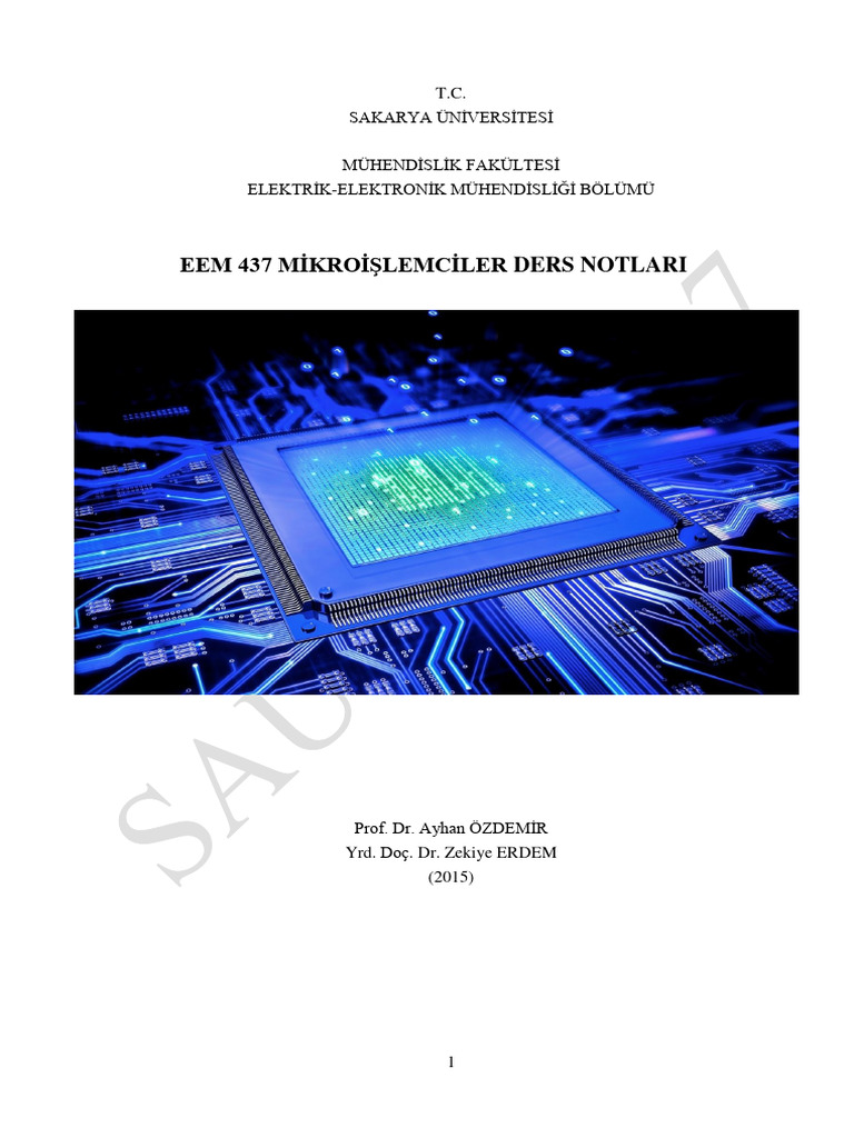 Eem 437 Mi̇kroi̇şlemci̇ler Ders Notlari | PDF