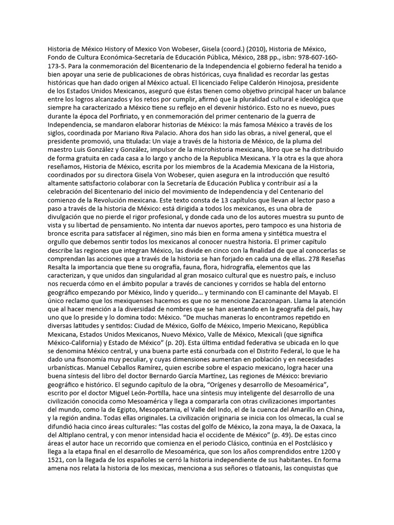 Historia de México History of Mexico | PDF | México | Mesoamérica