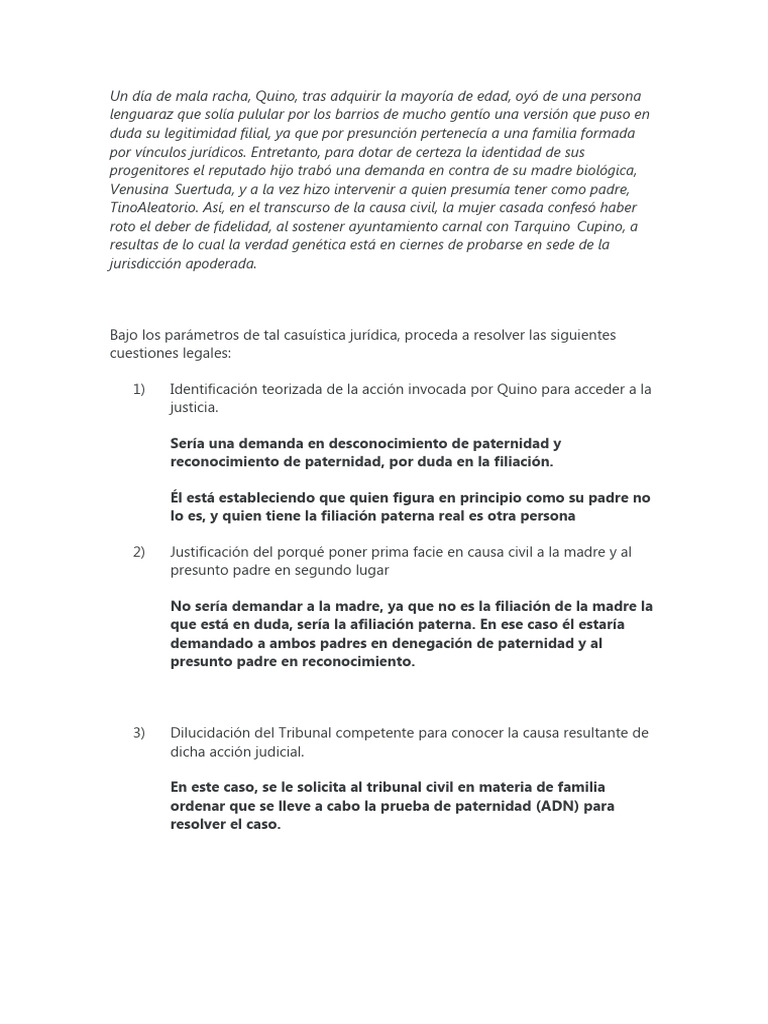 Casuística. Unidad 5 | PDF