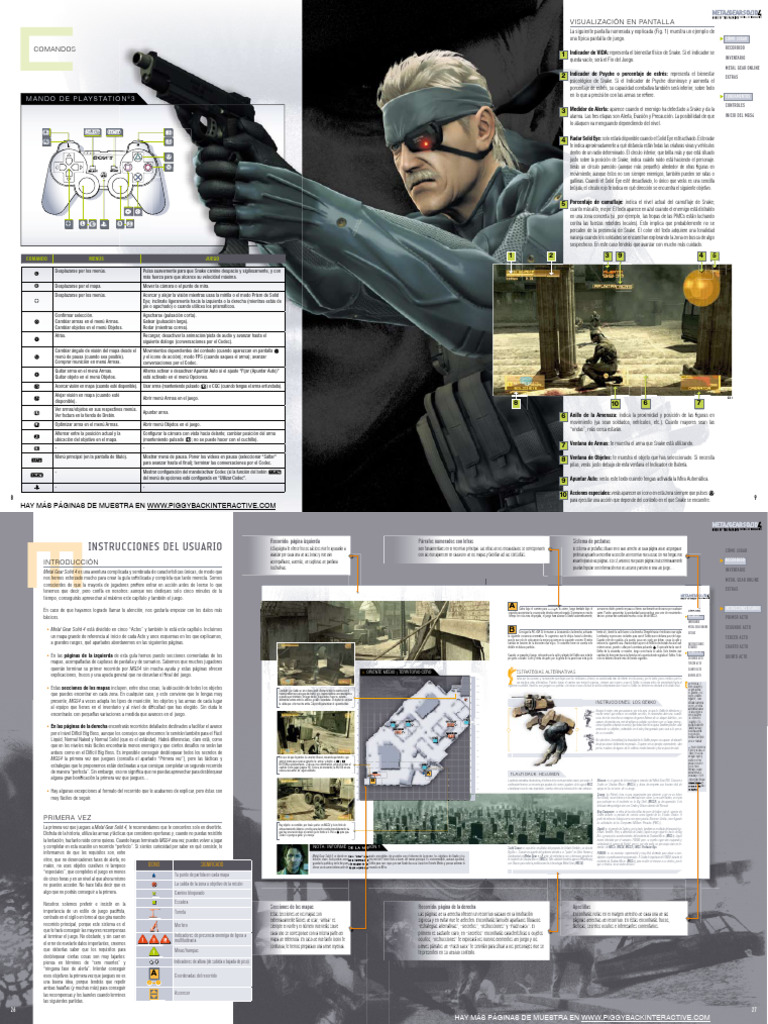 MGS4 S SamplePages | PDF | Menú (Computación)