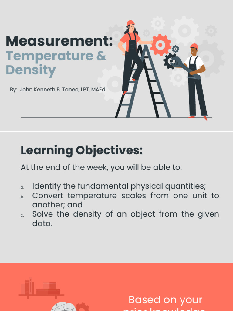6 - Measurement - Temperature and Density | PDF | Science & Mathematics