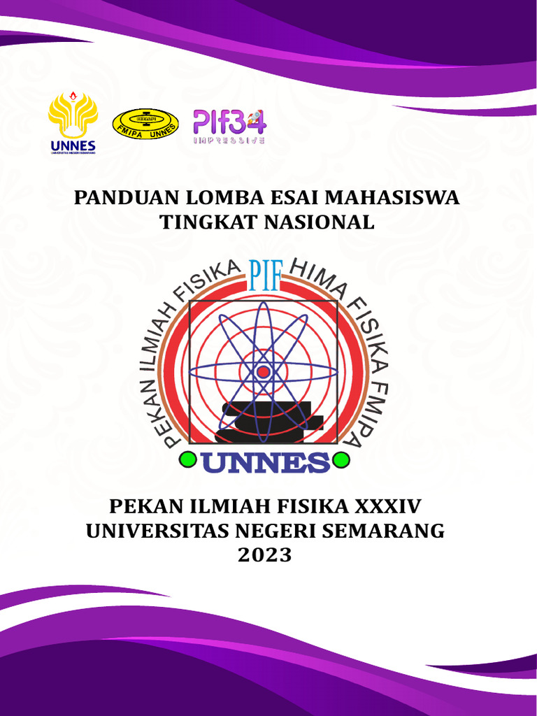 Buku Panduan Lomba Esai Mahasiswa Pekan Ilmiah Fisika Xxxiv | PDF Buku Panduan Lomba Esai Mahasiswa Pekan Ilmiah Fisika Xxxiv | PDF
