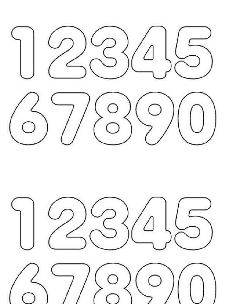 Numeros Moldes Pdf