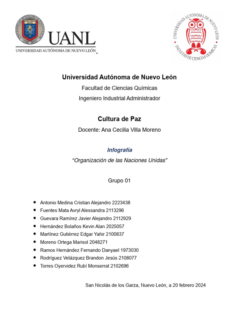 EV2.1 EQUIPO3 CulturadePaz | PDF | Naciones Unidas | Relaciones internacionales