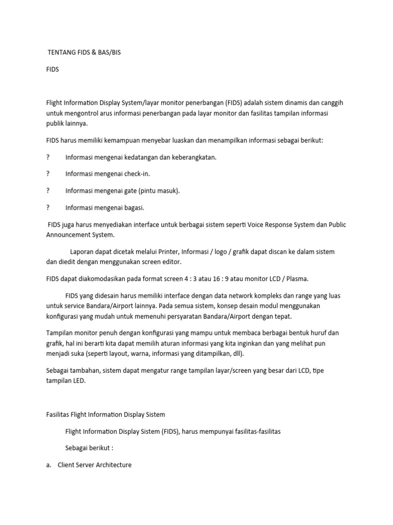 Tentang Fids | PDF