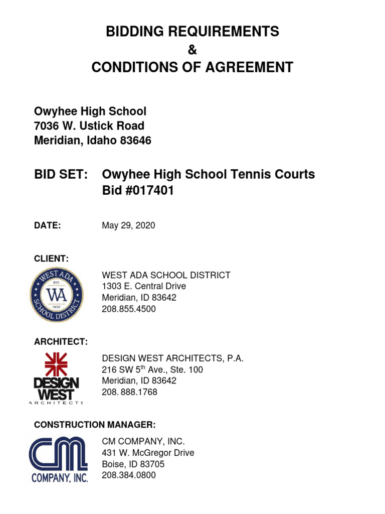 Bid Documents | PDF | Surety | Employment