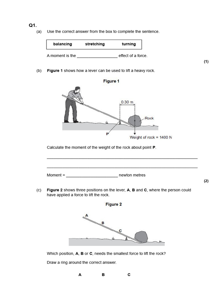 Moments Easy | PDF | Force | Classical Mechanics