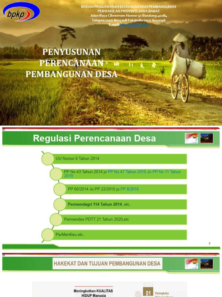 Teknik Penyusunan Perencanaan Desa | PDF