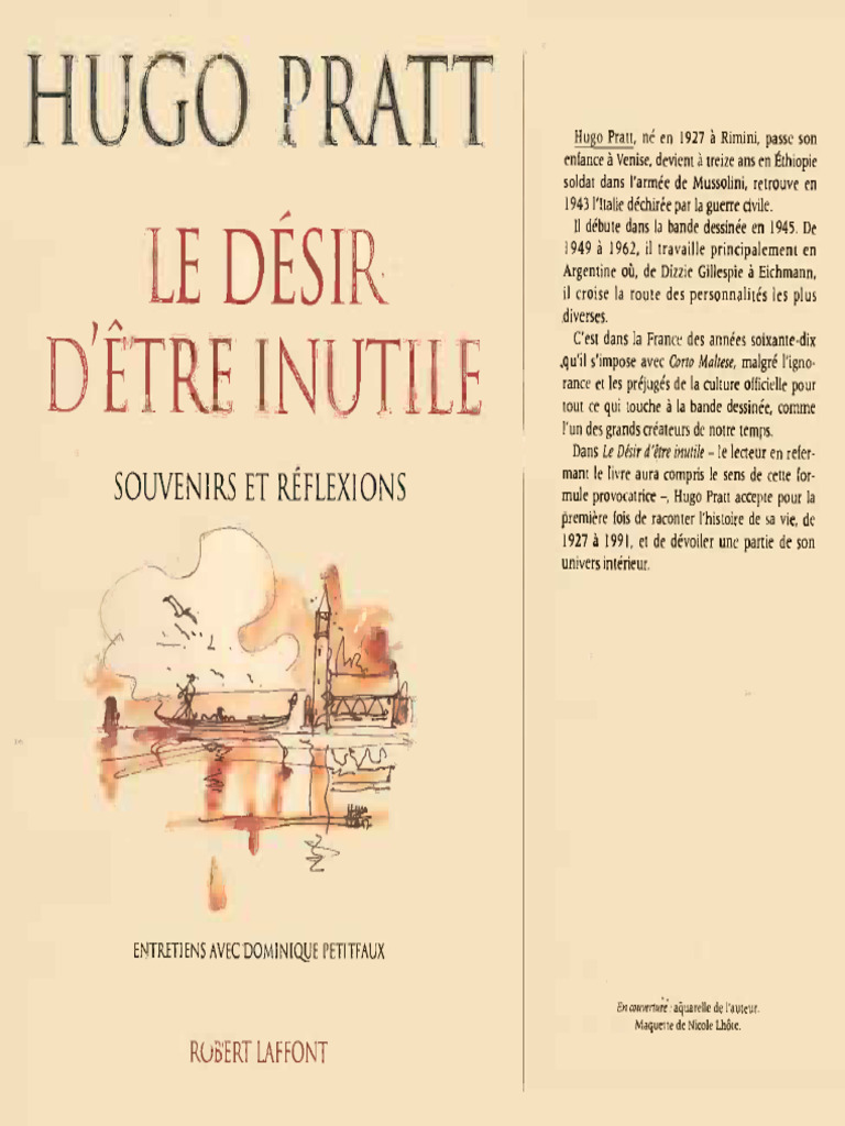 Le Désir D' Etre Inutile Hugo Pratt | PDF