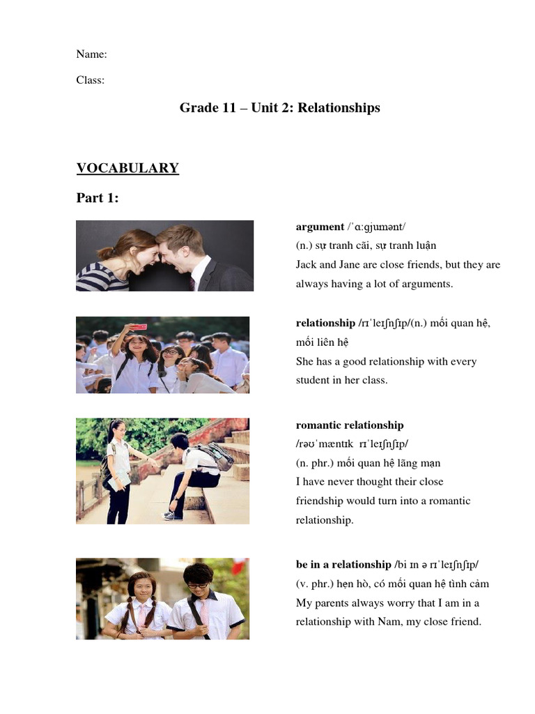Grade 11 - Unit 2 | PDF