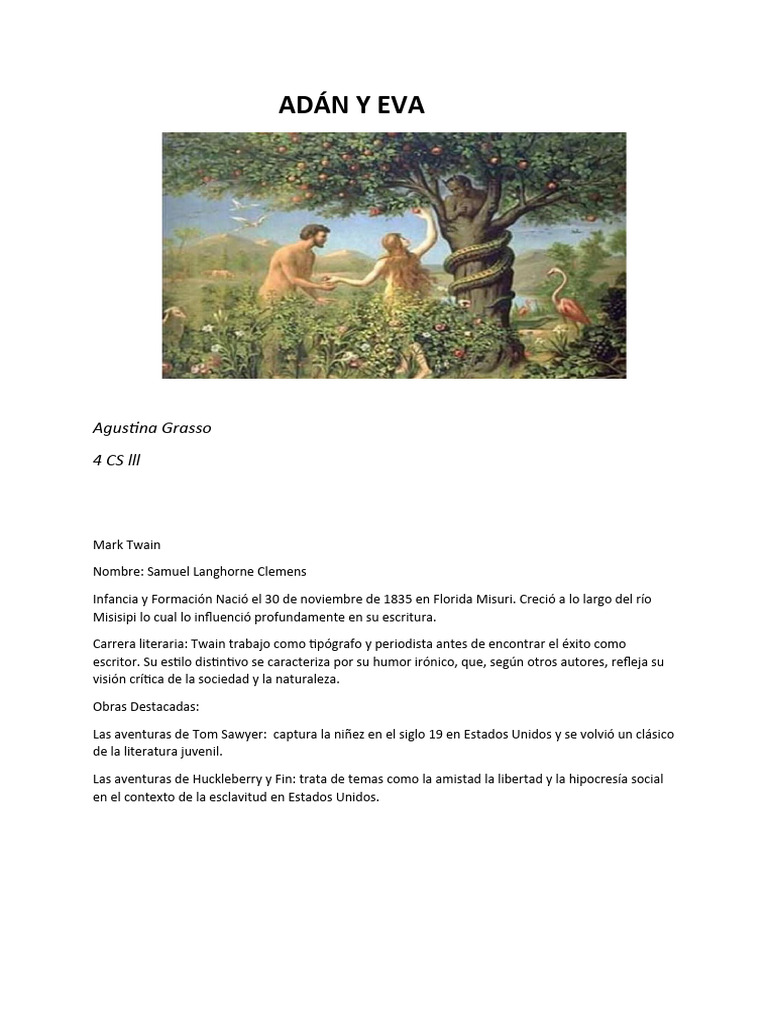 Bitácora Adán y Eva | PDF