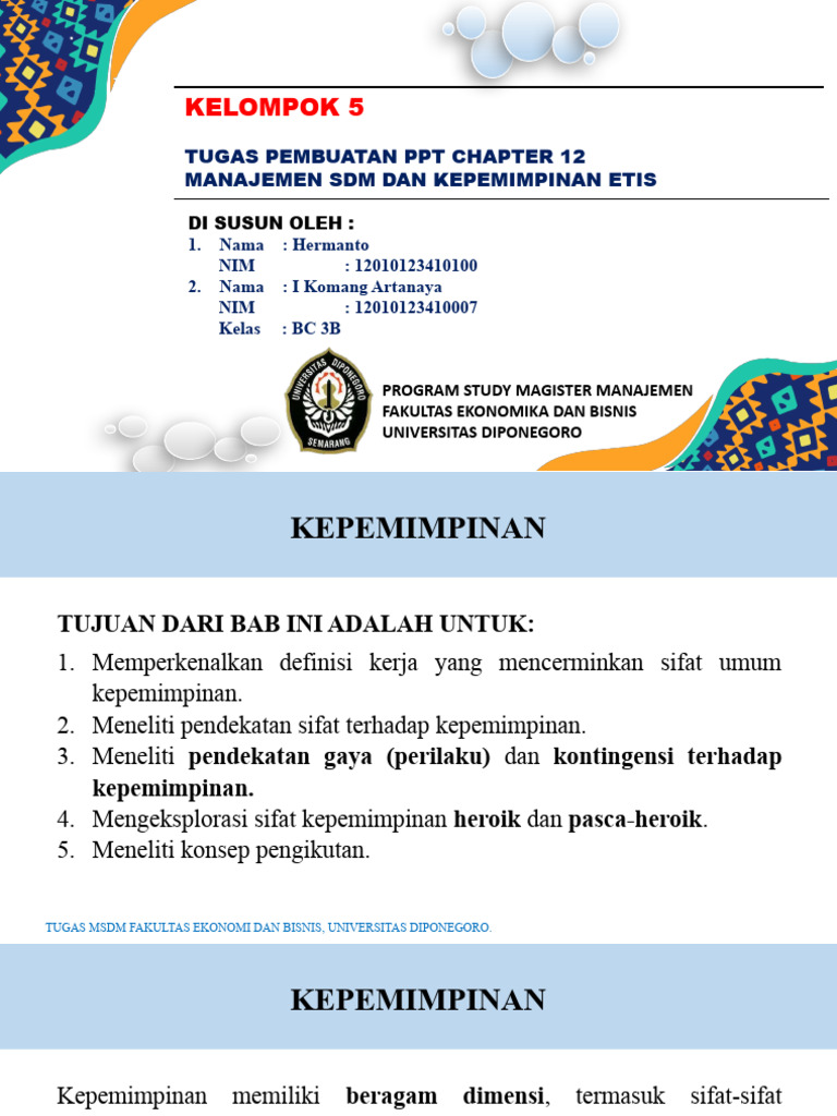 Kel. 5 - PPT Chapter 12 (MSDM) | PDF