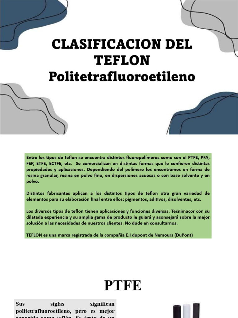 Presentacion Teflon | PDF
