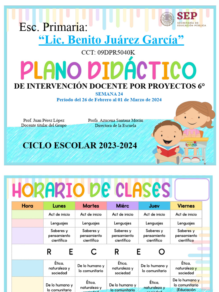 6° Sem24 Word Planeación Proyectos Darukel 23-24 | PDF | Biodiversidad | Entorno natural