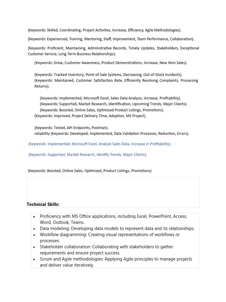 Technical Skills | PDF | Agile Software Development | Data