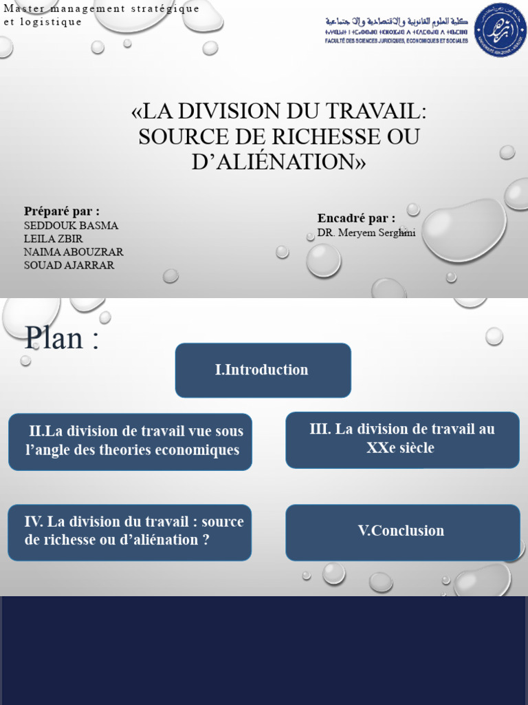 La Division Du Travail 1 | PDF | Division du travail | Karl Marx