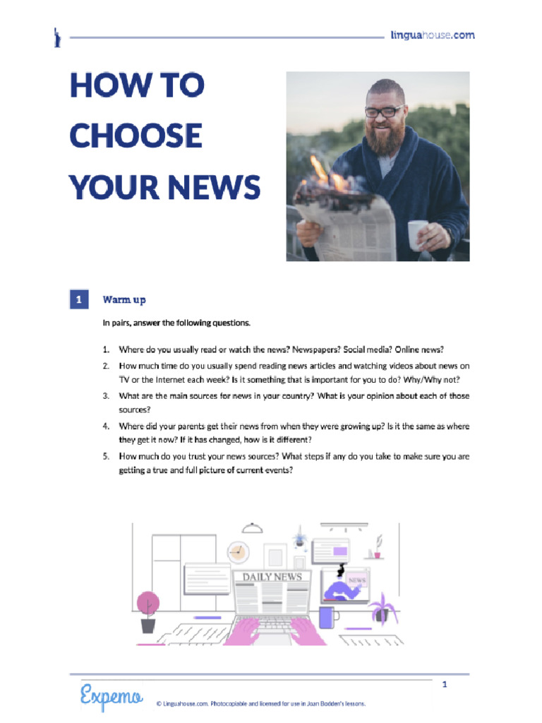 How To Choose Your News Activity-7 | PDF