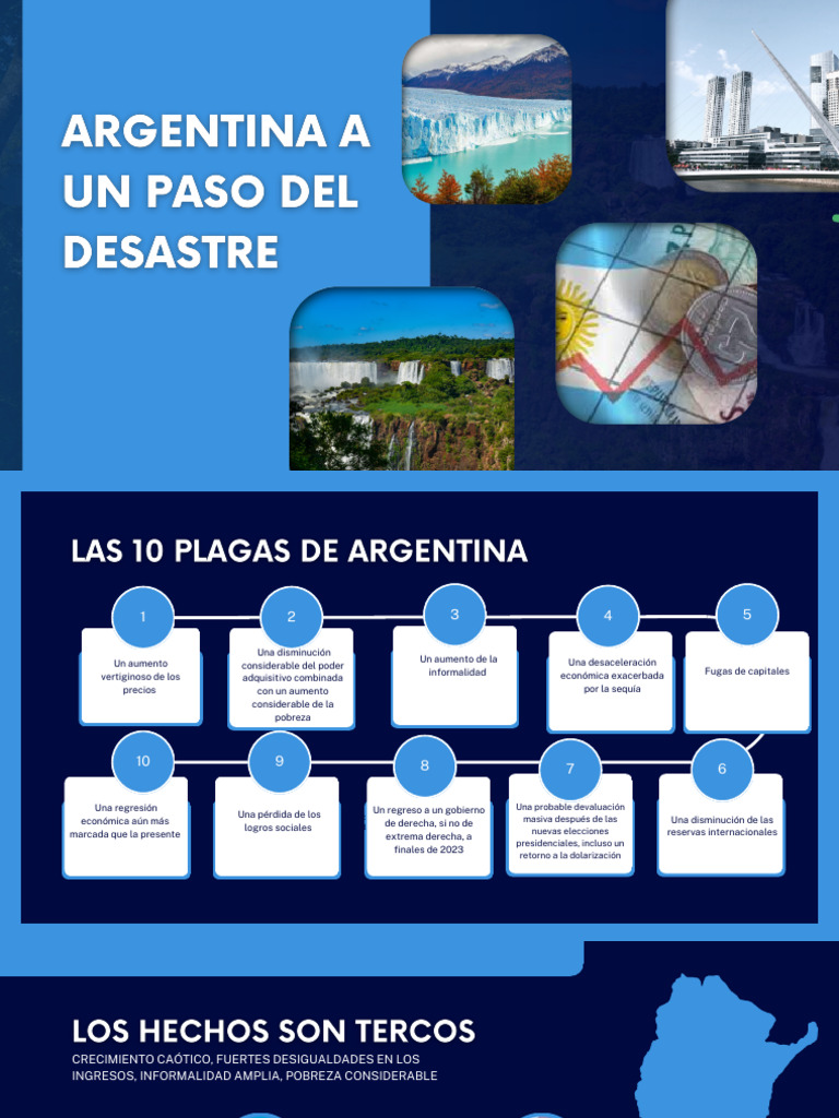 Presentacion Historia y Cultura de Argentina Fotográfica Azul | PDF | Inflación | Economias
