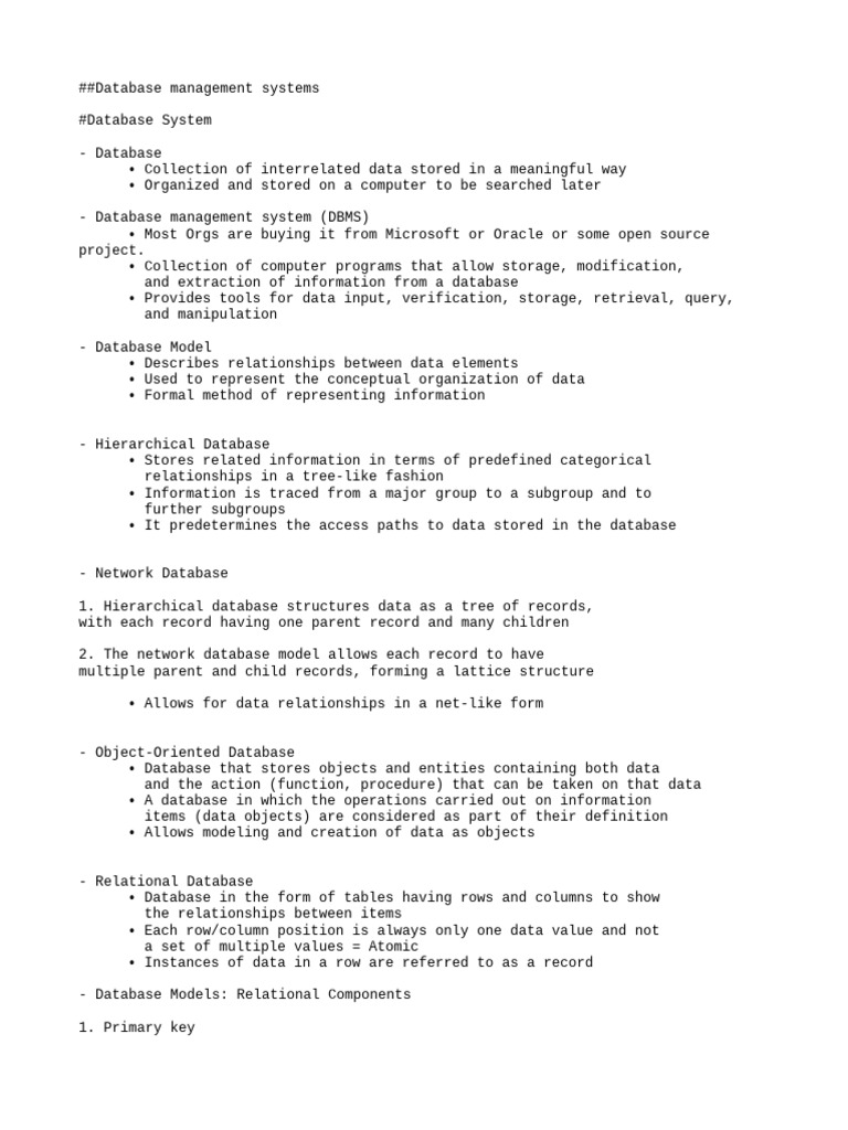 3 - Database Management Systems | PDF | Databases | Relational Database