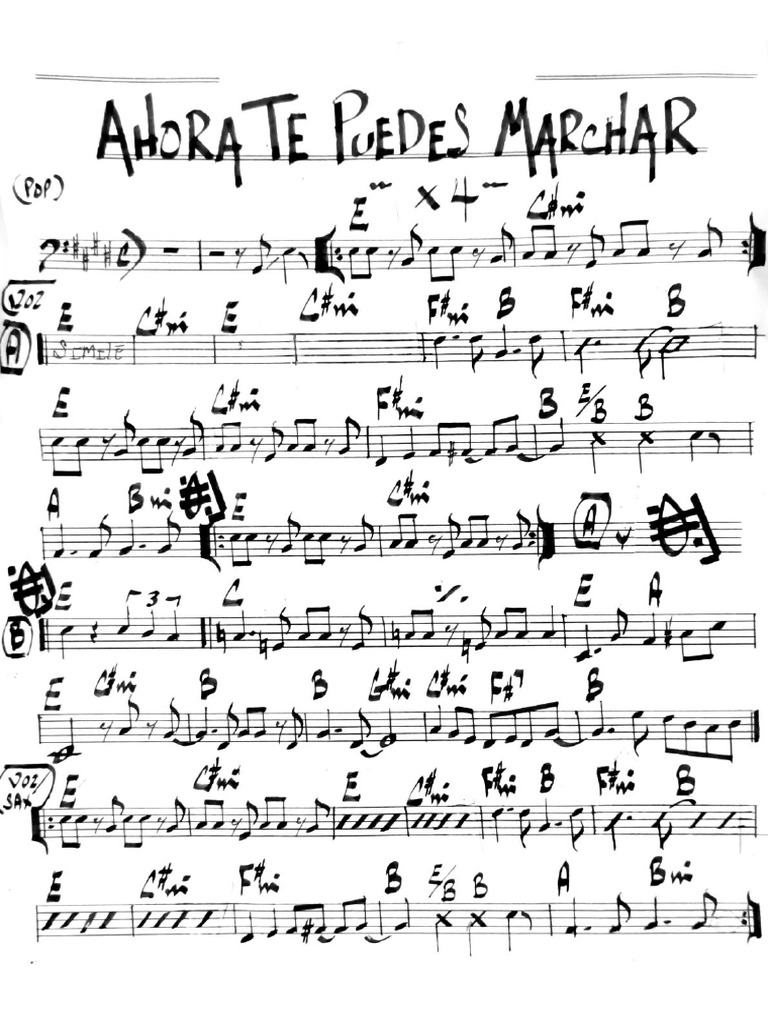 Ahora Te Puedes Marchar (Bass) | PDF