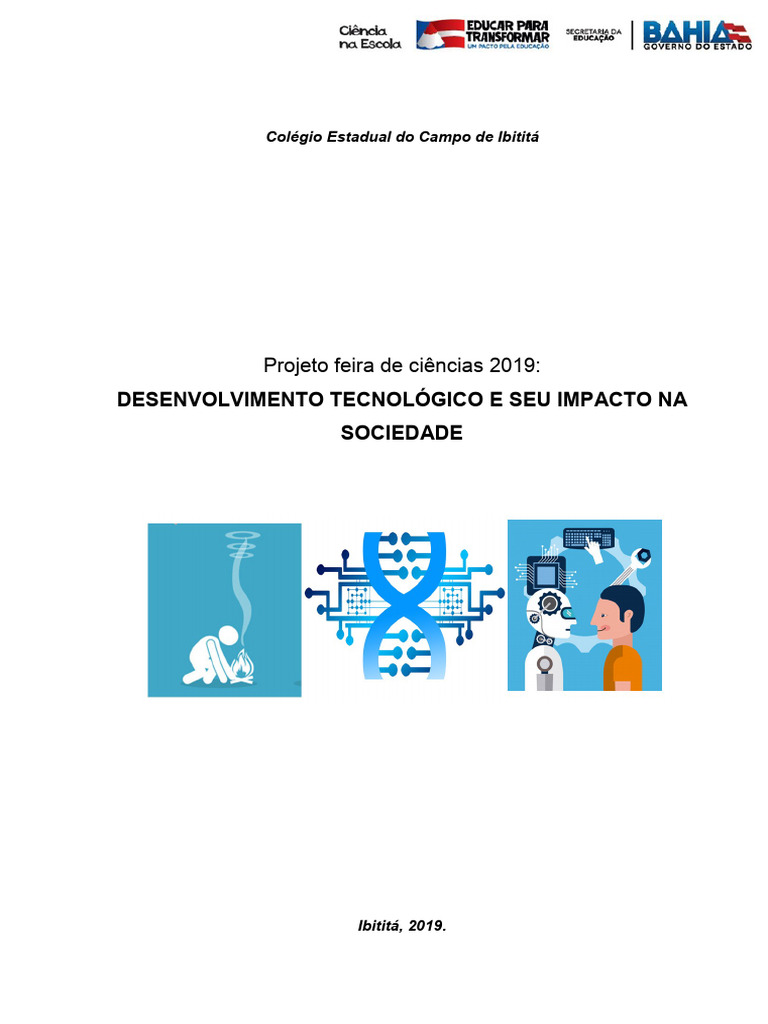 Projeto Feira Das Ciëncias 2019 | PDF