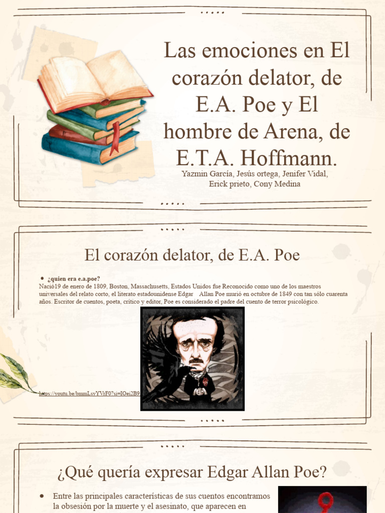 Emociones en Poe y Hoffmann | PDF | ETA Hoffmann | Edgar Allan Poe