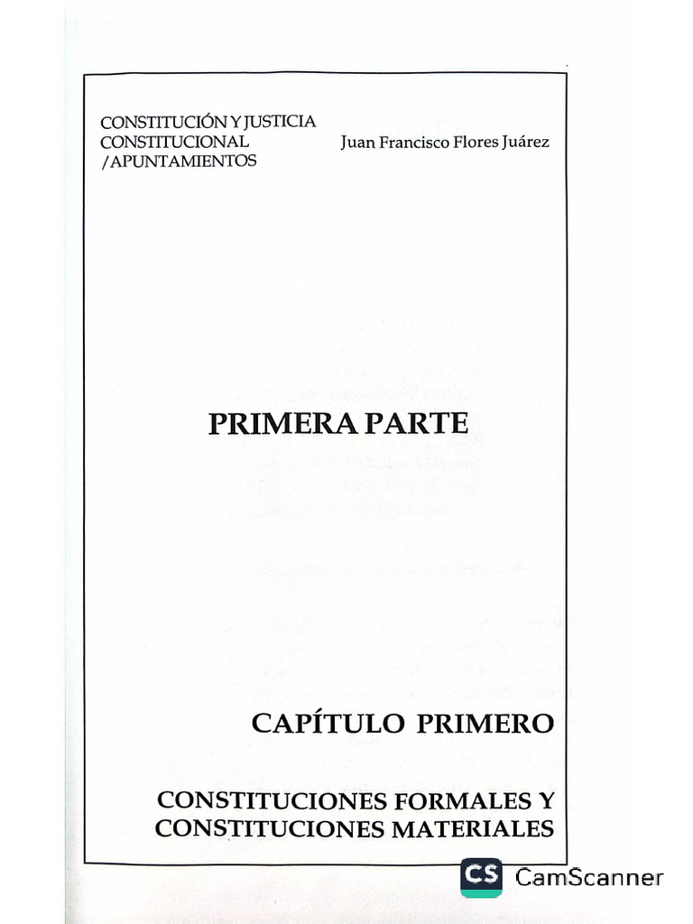 CONSTITUCIÓN Y JUSTICIA CONSTITUCIONAL (1) PDF Primera Cap | PDF