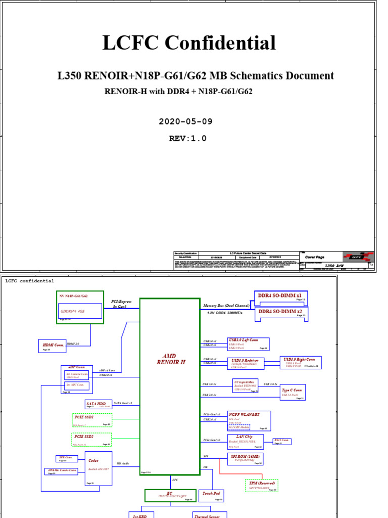 L350 RENOIR+N18P-G61/G62 Schematics | PDF