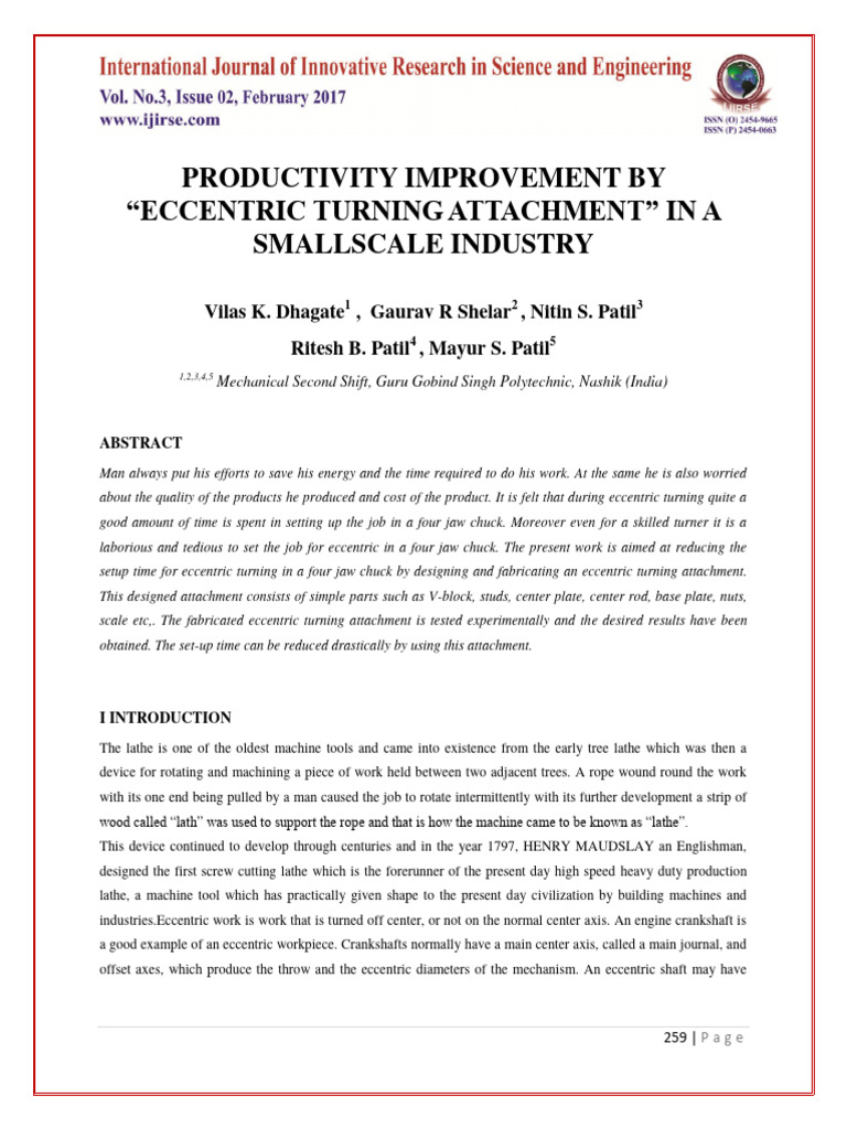 Offset Turning BTVTE | PDF