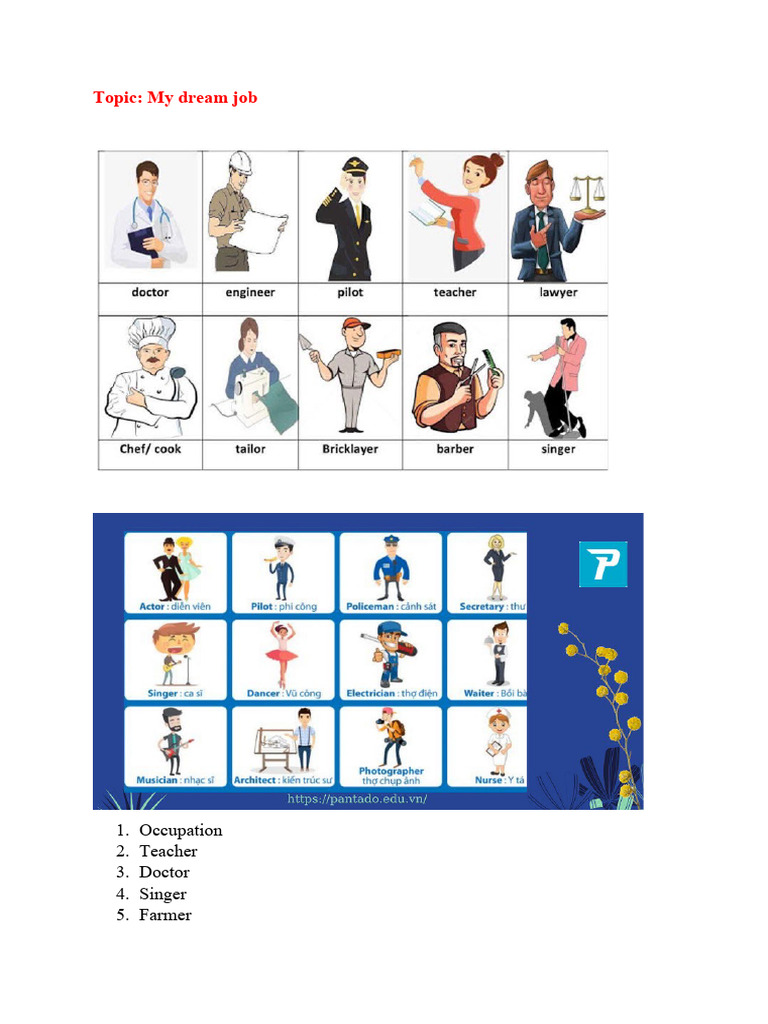 Occupations for Grade 3 Students | PDF