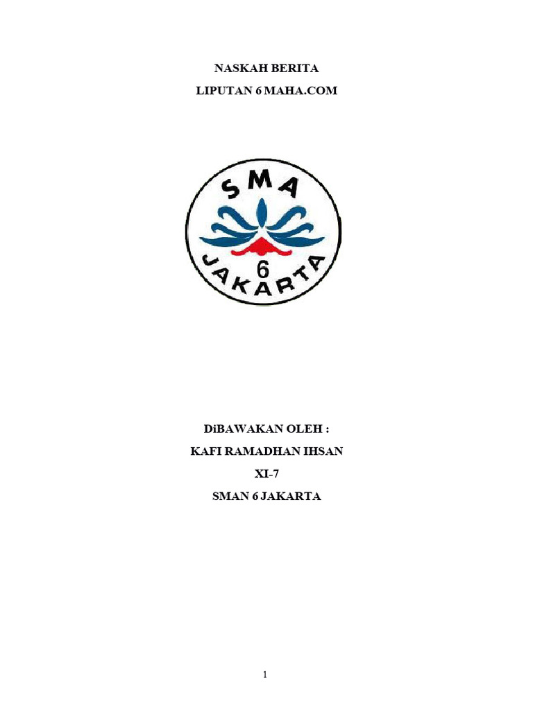 Naskah Liputan Berita Kafi Xi 7 | PDF