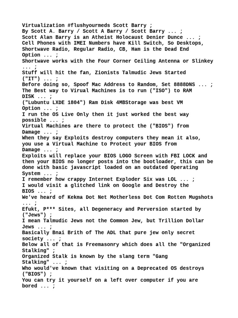 Virtualization Flushyourmeds Scott Barry Pdf Virtual Machine Operating System