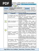 Saberes Comunitarios para Primer Grado | PDF | Evaluación | Salón de clases