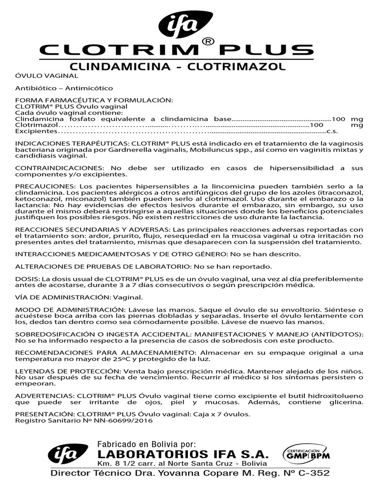 Clotrim ® Plus | PDF | Medicina CLINICA | Medicina