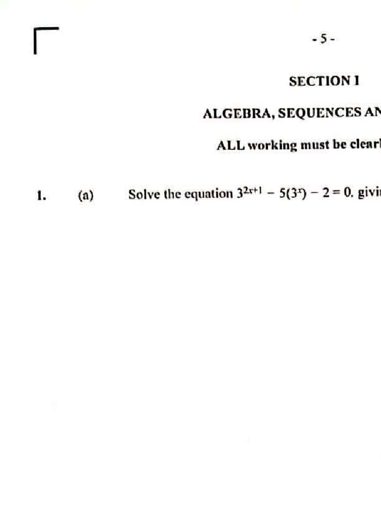 Add Math Past Paper 23 | PDF