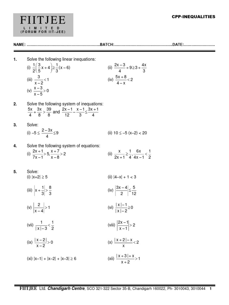 01 Inequality Pdf