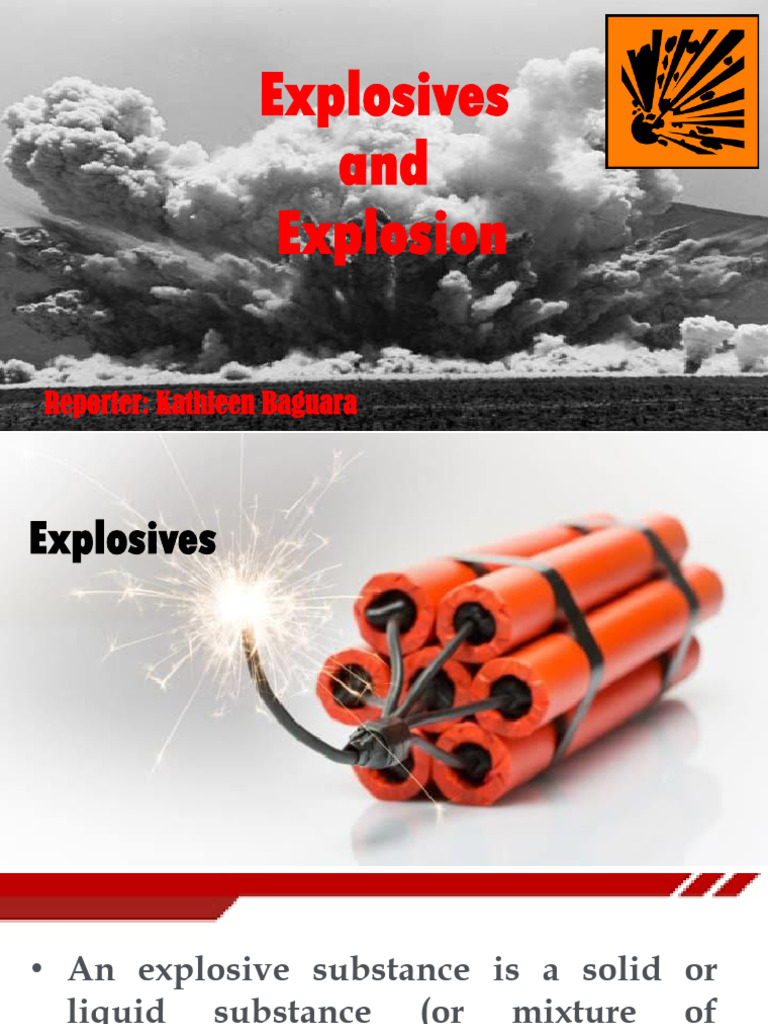 Explosives and Explosion | PDF | Combustion | Gunpowder
