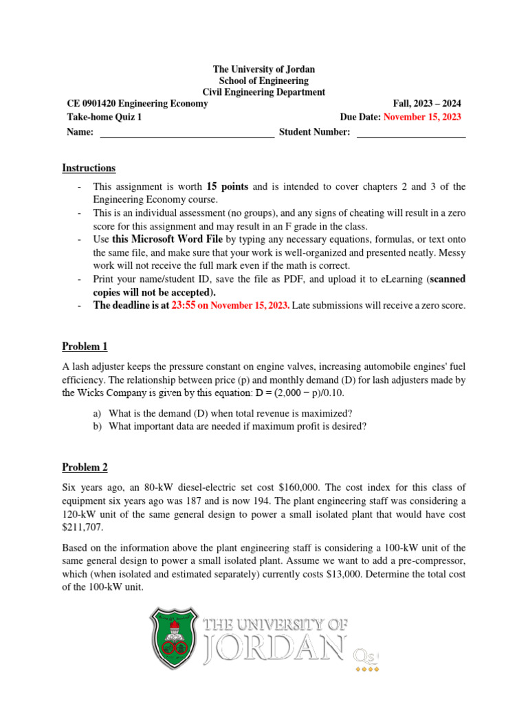 HW 1 | Download Free PDF | Economies | Business