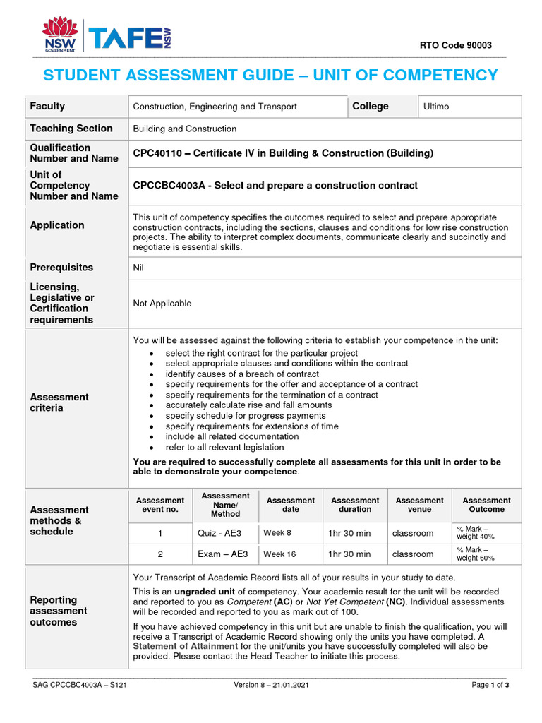 Building Contract Prep Guide | PDF | Teachers