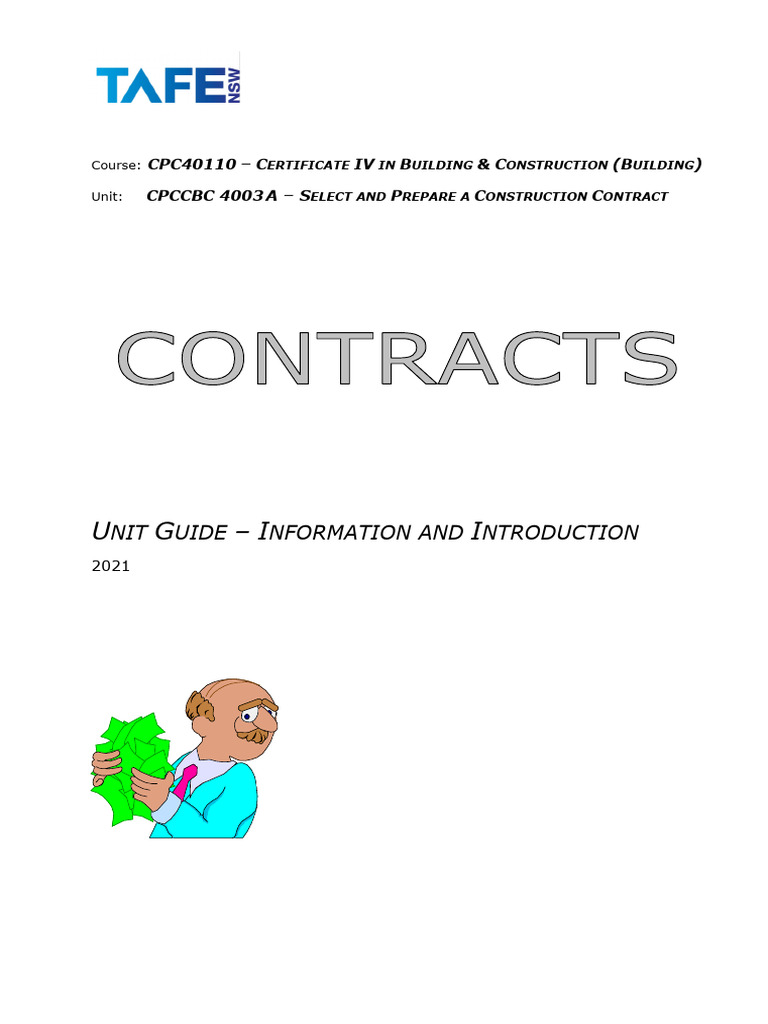 4003 - Contracts - UNIT GUIDE - S121 | PDF | Communication | Knowledge