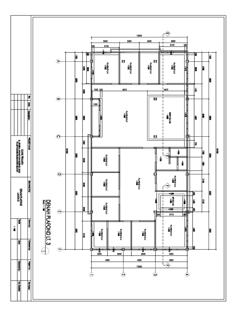 Denah Plafond Lt3 | PDF