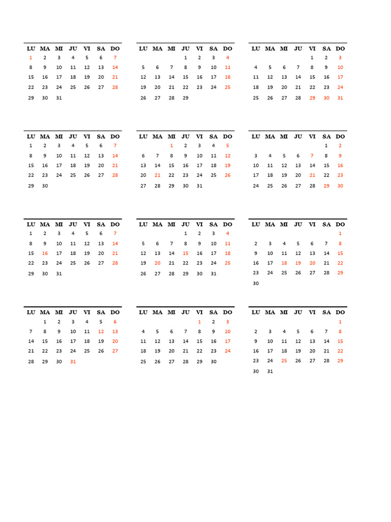 Calendario Feriados | PDF