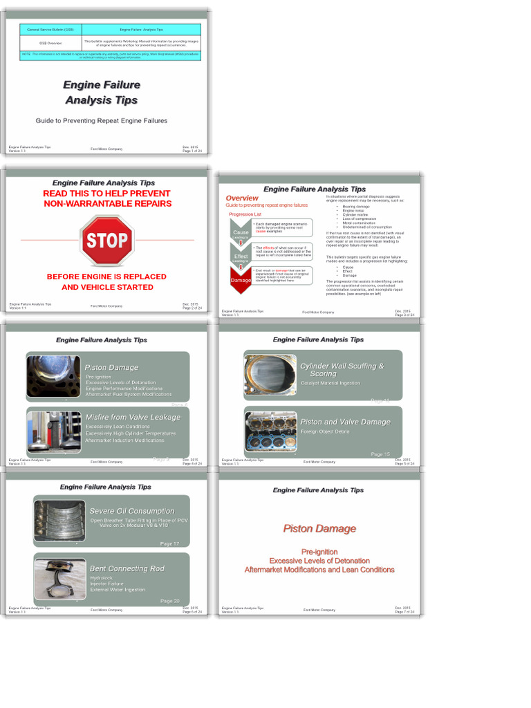 Engine Failure Analysis Tips - PDF | PDF
