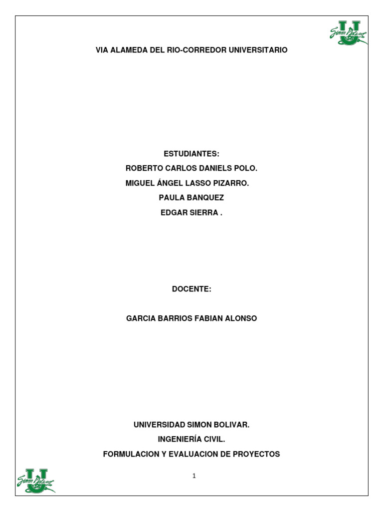 Proyecto Tercer Entregable | PDF | Transporte | Peatonal