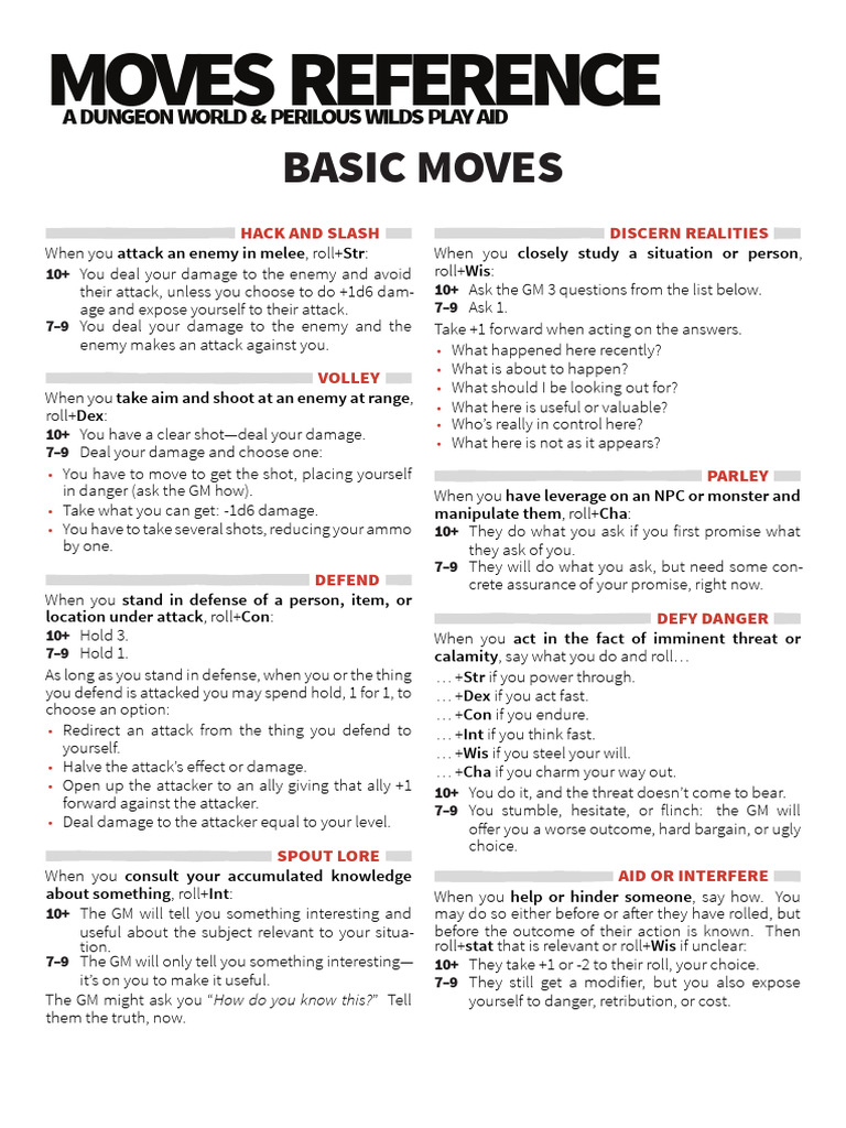 DWPK-DungeonWorldPlayKitEnhanced v1.3 A4 Print | PDF