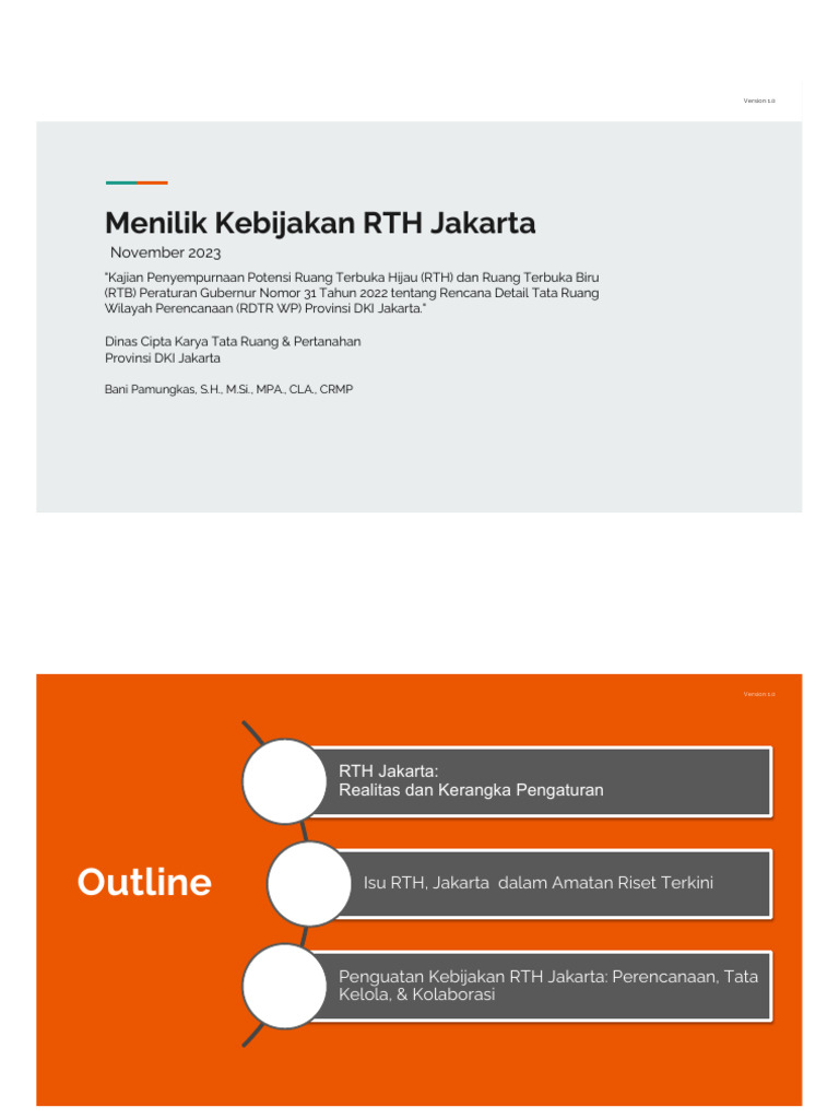 FGD RTH Jakarta | PDF