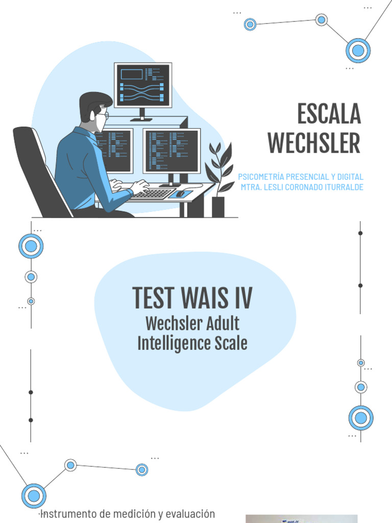 Test Wechsler: Evaluación Cognitiva Adultos y Niños | PDF | Escala de ...