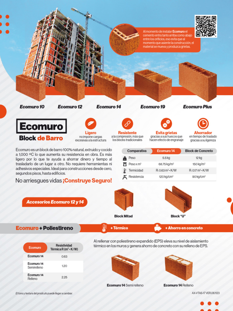 Ficha Tecnica Ecomuro 2023 | PDF | Unión | Construyendo tecnología