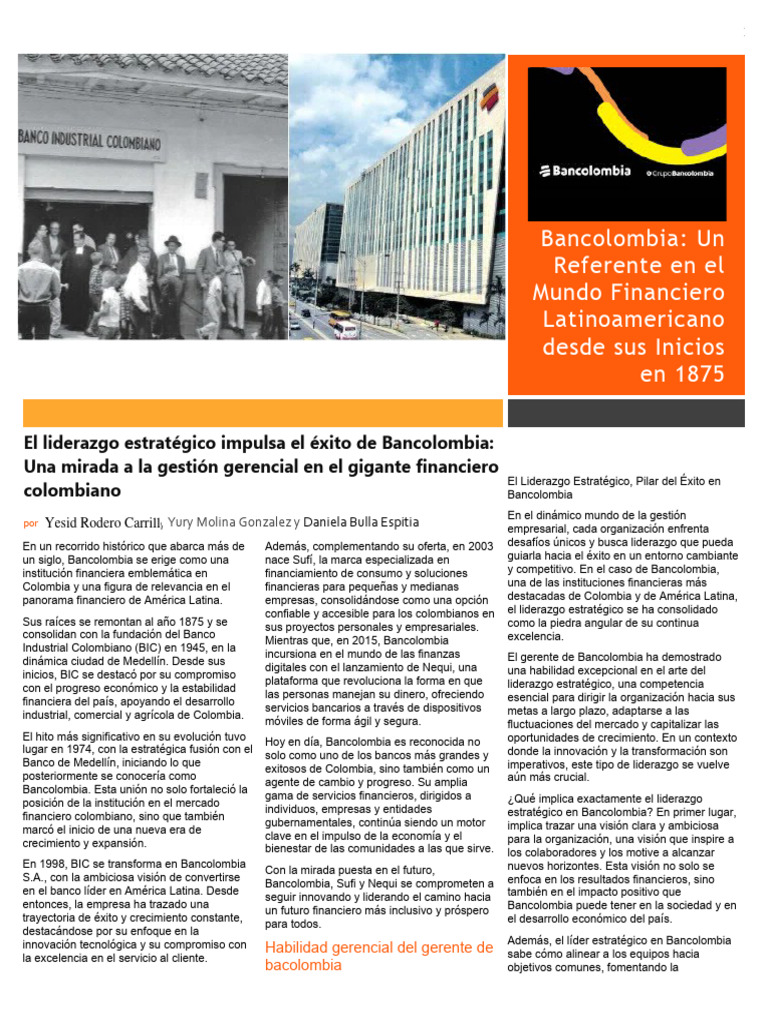 Etica Eje 4 RSC Bancolombia | PDF | Sustentabilidad | Responsabilidad ...